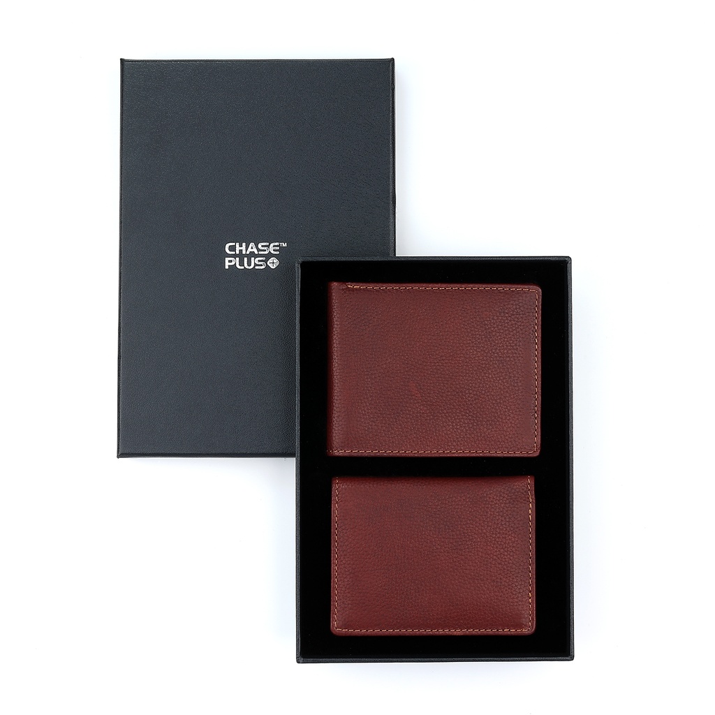 Shop Leather Gift Set with RFID Wallet & Card Holder | CHASE PLUS