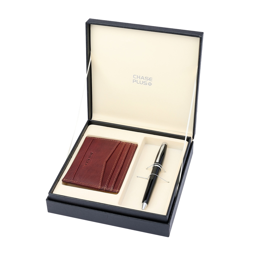 CHASE PLUS Business Gift Set Credit Card Holder and Pen | Chase Plus